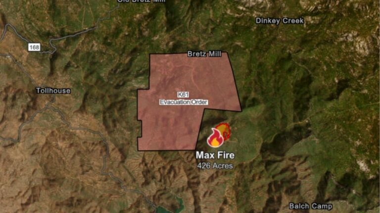 Max Fire Near Pine Flat Lake Grows to 426 Acres. Evacuations Remain in Place - GV Wire